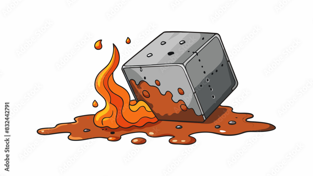 A piece of metal is dropped into a container of acid and it immediately ...