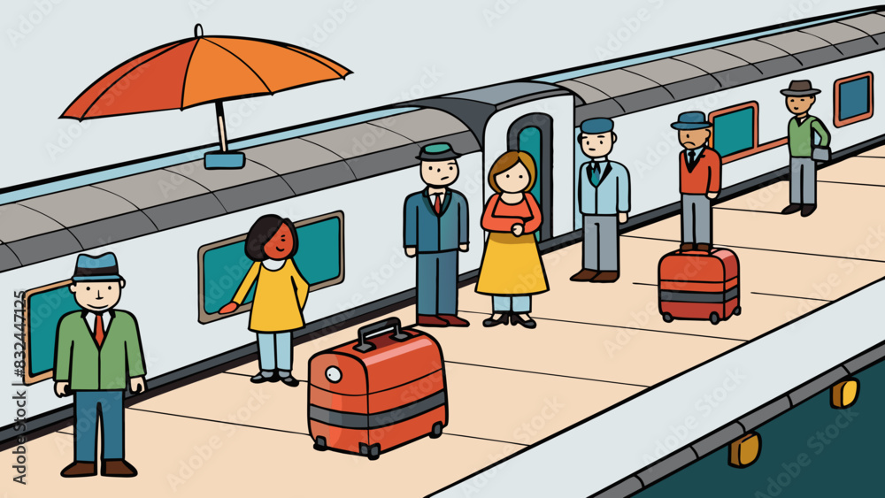 As the train pulled into the station the platform was swarming with ...