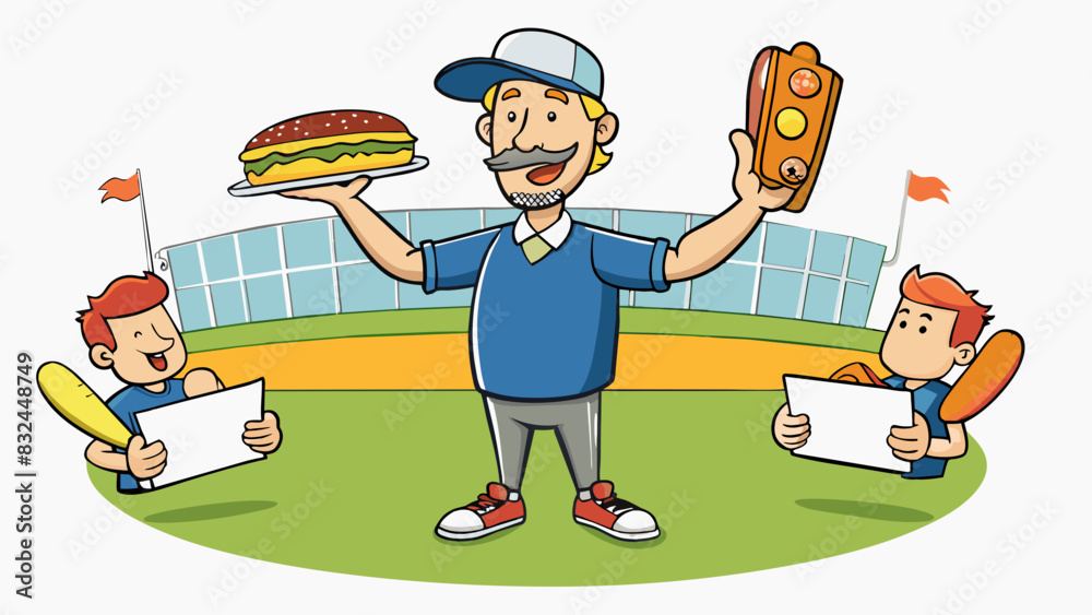 On the sidelines a coach holds a clipboard and gives hand signals to ...