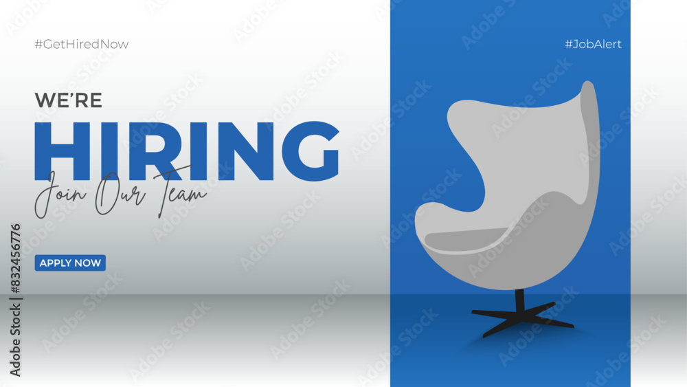 We are hiring job candidate post and flyer template. Join our team and ...