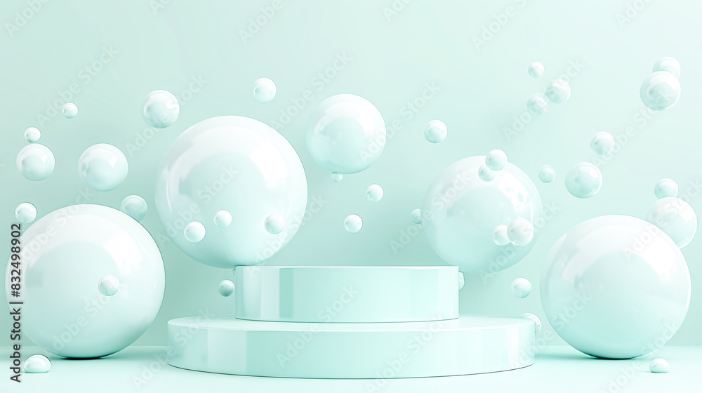 Minimalistic Abstract Background Soft Tones with Geometric Shapes ...