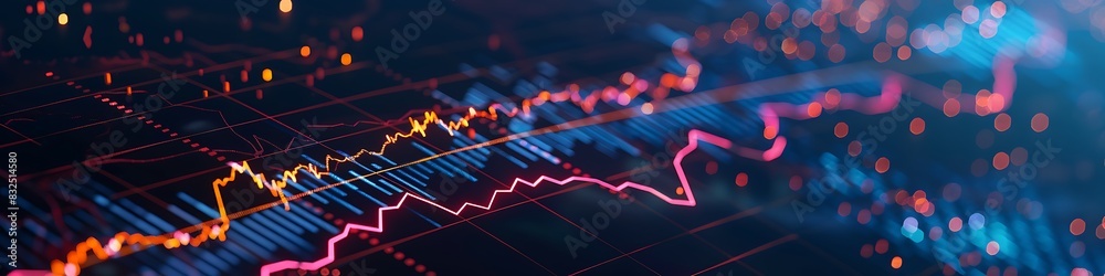 Polished radar graph depicting complete stock market metrics. Stock ...