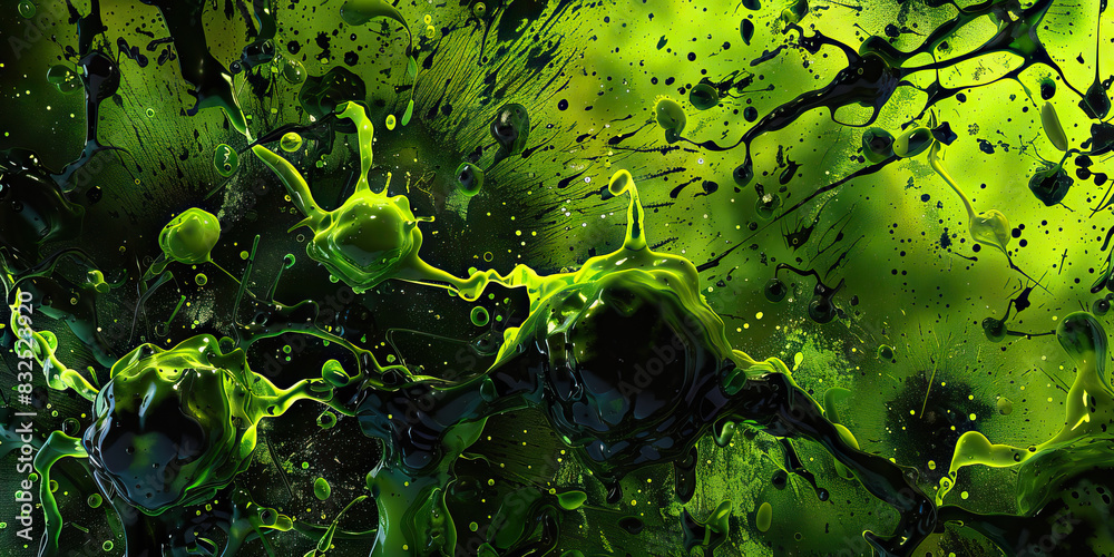 Slimy Sludge Splat: Detailed microscopy of slimy and splattered ...