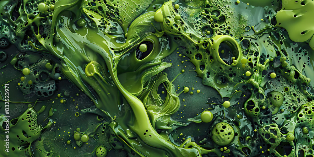 Slimy Sludge Splat: Detailed microscopy of slimy and splattered ...