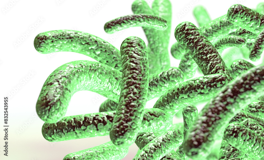Microbacterias y organismos bacterianos. formación en biología y ...