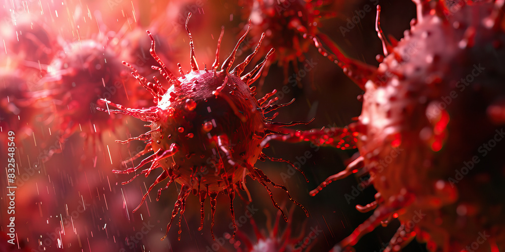Scarlet Viral infection dynamics microscopic examination of viens of ...