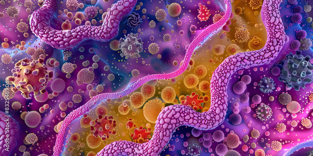 Neurodegenerative Disease Pathology: Close-up microscopy of animal ...