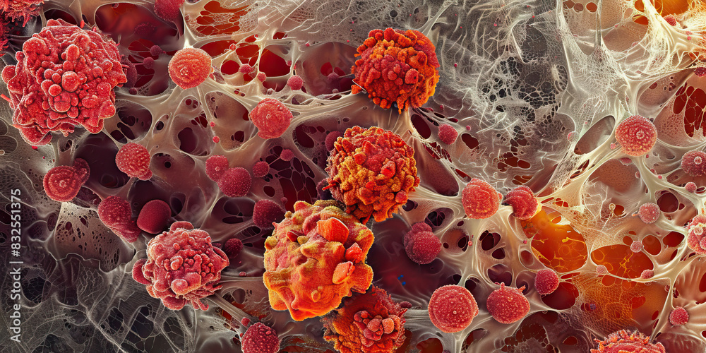 The Intricate Tapestry of Fungal Infection: A microscope slide ...