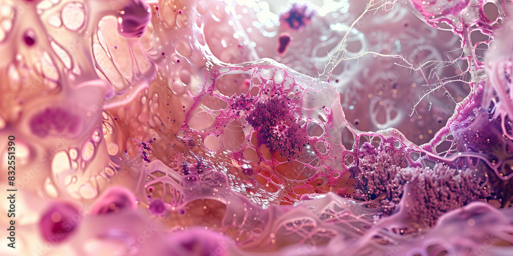 The Intricate Tapestry of Fungal Infection: A microscope slide ...