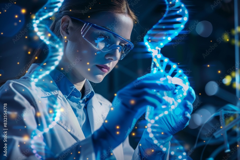 Laboratory techniques: Images portray scientists using tools such as ...