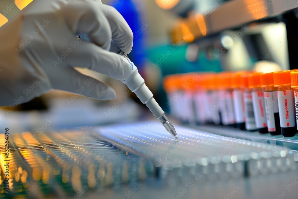 Laboratory techniques: Images portray scientists using tools such as ...