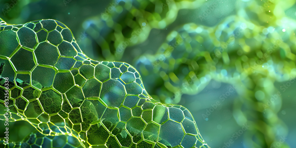 Chlorophyll Pigment Absorption: Close-up view of chlorophyll pigments ...