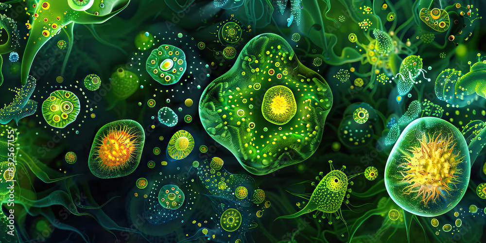 The Hidden World of Cell Division: A vibrant, high-resolution image ...