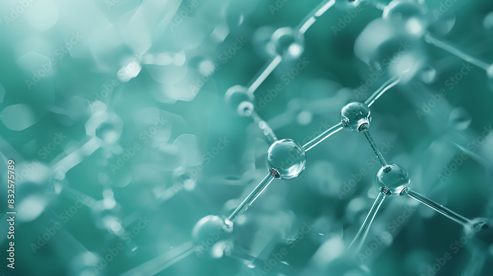 Bond in a molecular structure, chemical bonds, scientific illustration ...