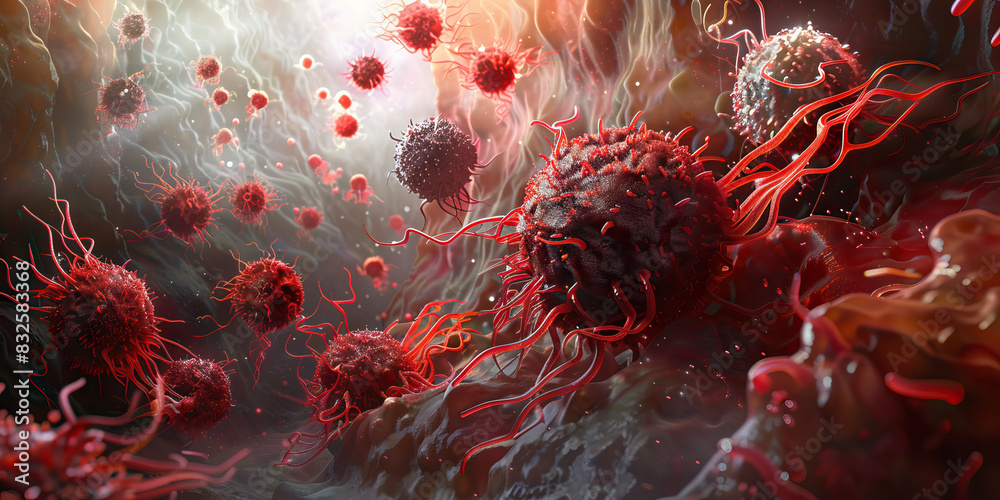 The Intricate Unseen Journey: A close-up of a blood cell, revealing its ...