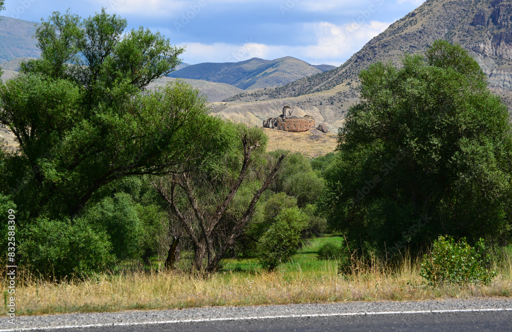 Bana Cathedral, located in Penek, Erzurum, Turkey, is a Georgian ...