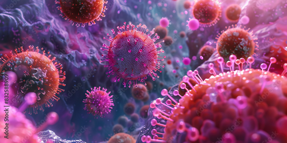 Antibiotic Mode of Action: Detailed view of antibiotics interacting ...