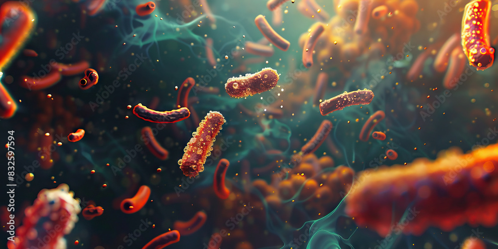 Bacterial Toxin Production: Microscopic view of toxin-producing ...