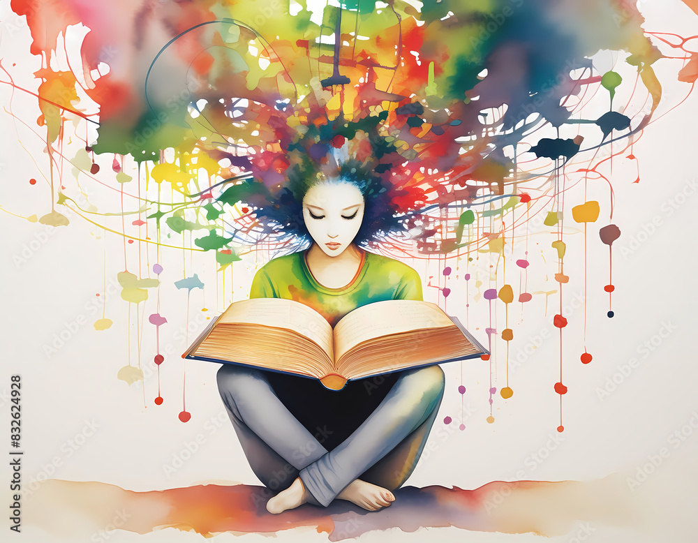 Exploring the Colors of Knowledge Stock Illustration | Adobe Stock