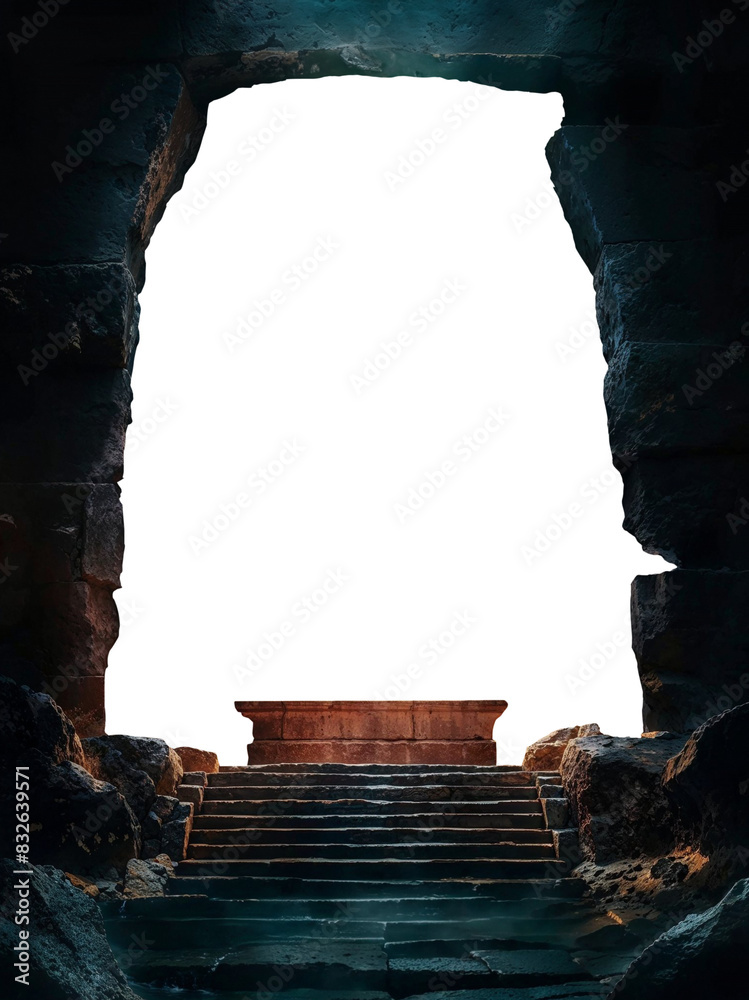 Ancient Temple with Altar, Hieroglyphs, Cuneiform Inscriptions, and ...