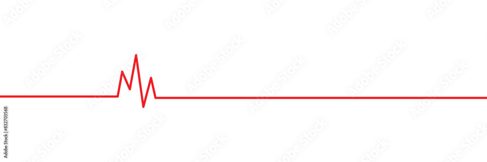 Heart rate monitor line vector isolated on transparent background ...