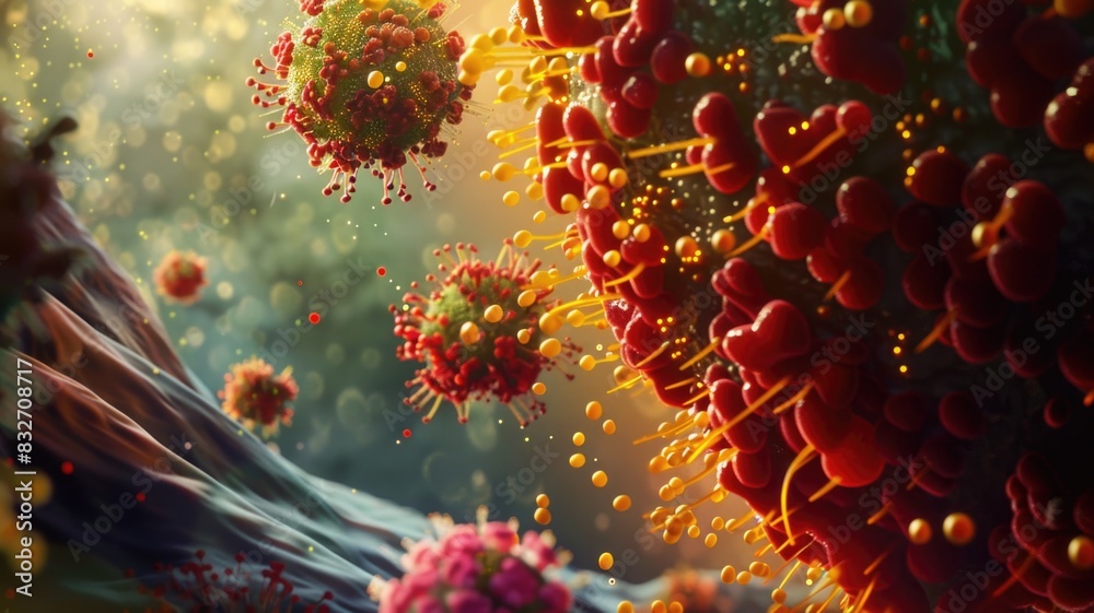 An animation depicting the replication process of the hepatitis virus ...