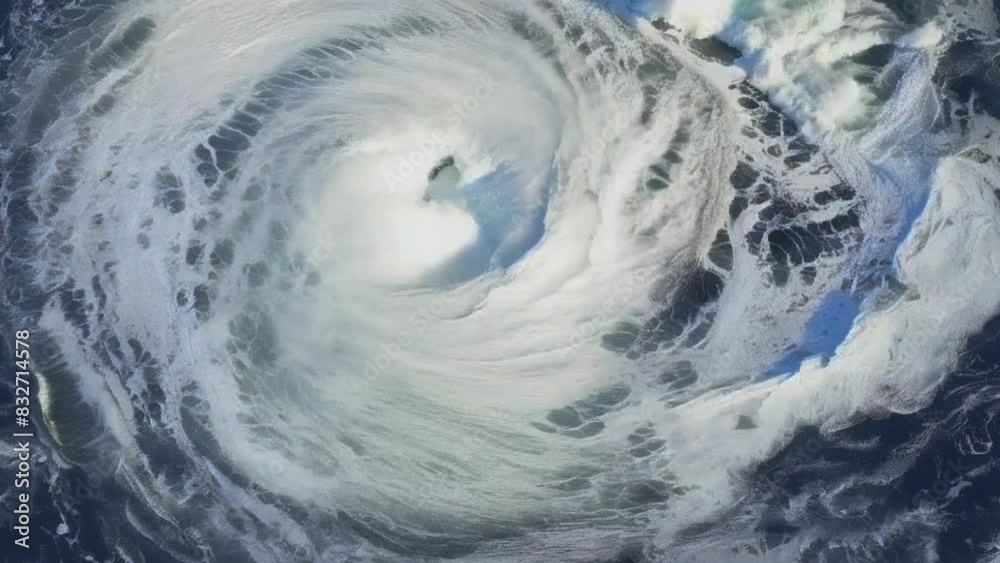 Super typhoon tropical storm cyclone hurricane tornado aerial satellite ...