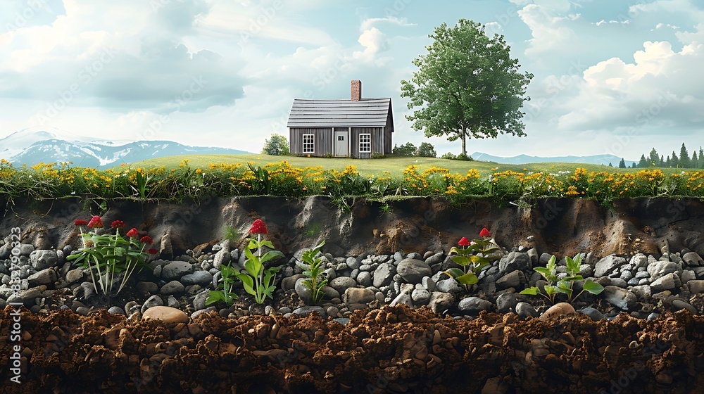 detailed infographic comparing traditional crop rotation practices and ...