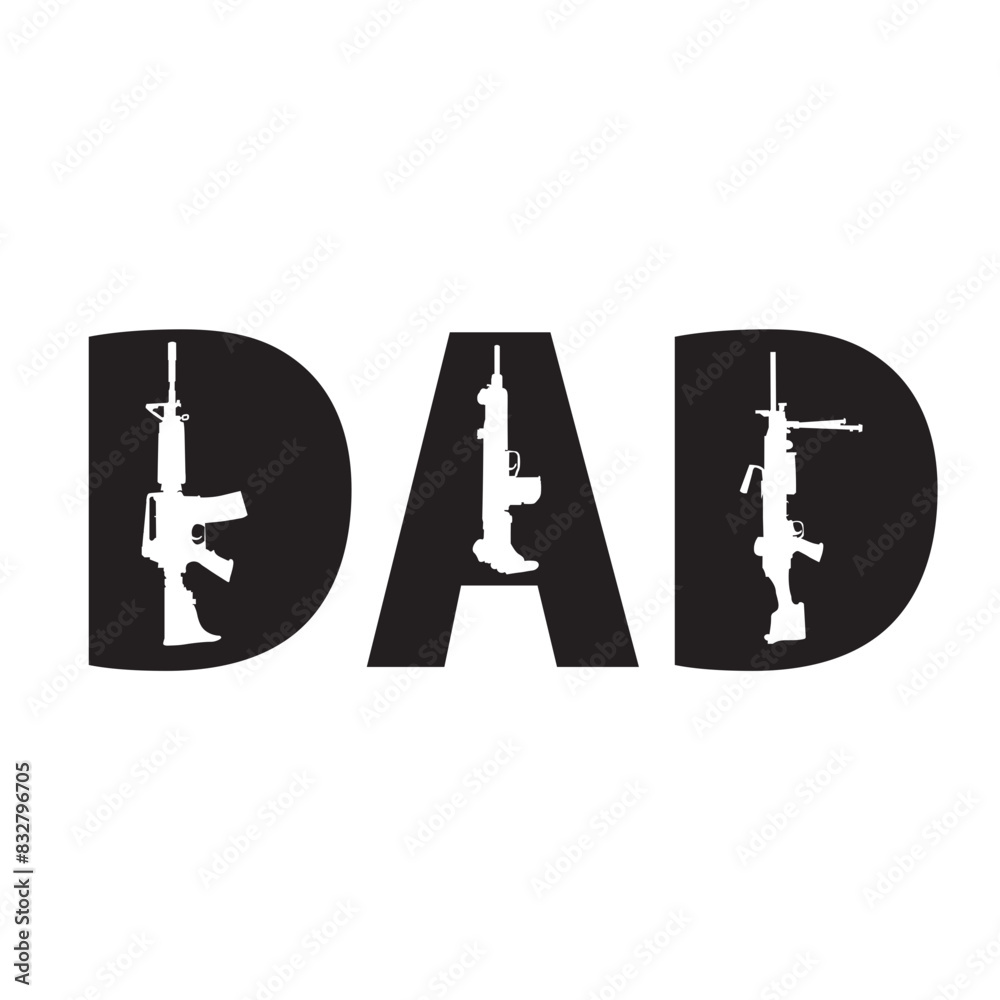Dad svg png, Fathers day svg, Second Amendment Dad Rifle, dad gun svg ...
