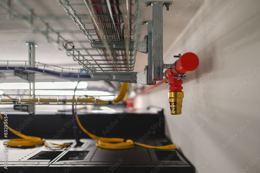 Clean agent fire suppression system used in data centers, backup ...
