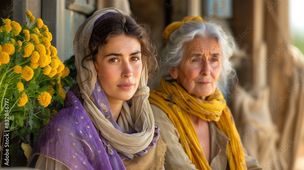 Rute e Noemi, sogra e nora, a história bíblica de ruth para sermões ...