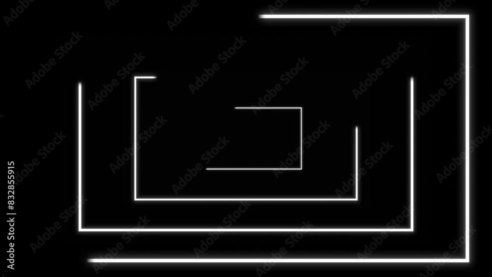 Snake Rectangle Multi - mp4 - Dynamic Visual Elements Loop Video ...