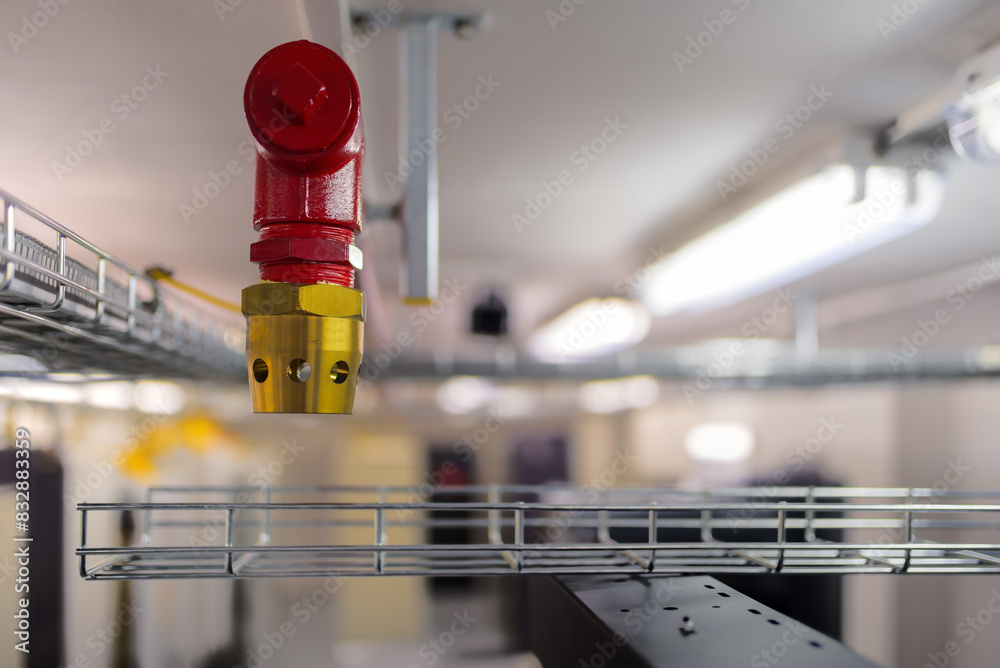 Poster Clean agent fire suppression system used in data centers, backup ...