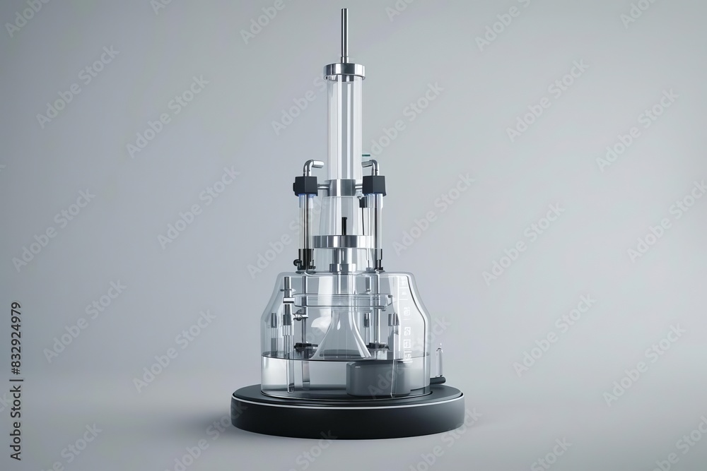 soxhlet extractor isolated on white background 3d chemical laboratory ...