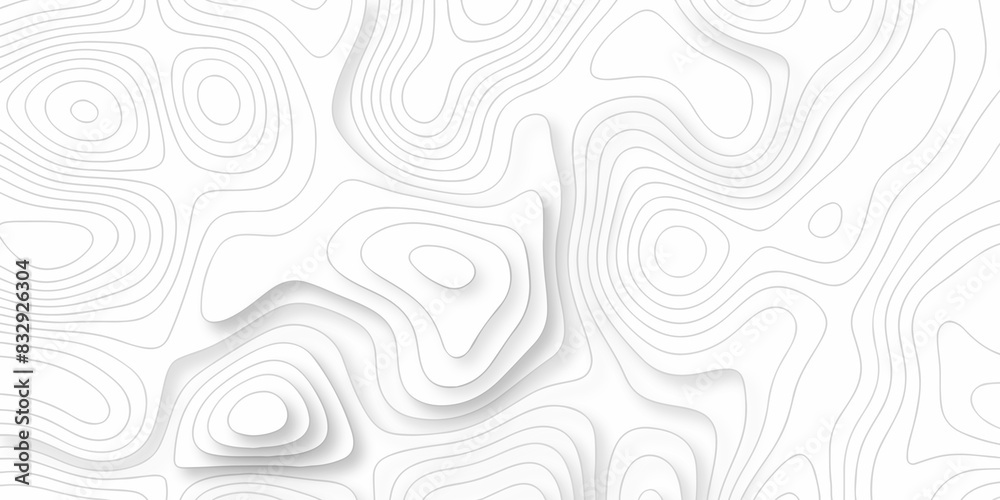 Lines Topographic contour lines vector map seamless pattern. Geographic ...
