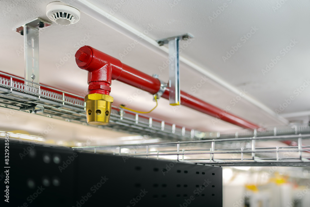 Clean agent fire suppression system used in data centers, backup ...
