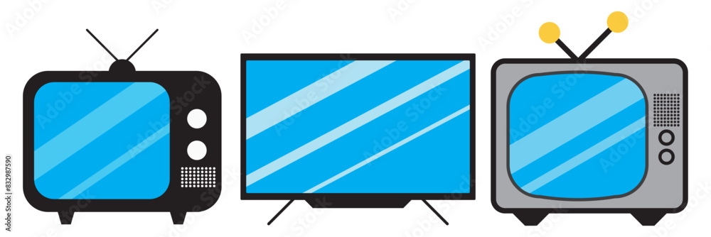 Tv icon vector for web and mobile app. television sign and symbol. Tv ...
