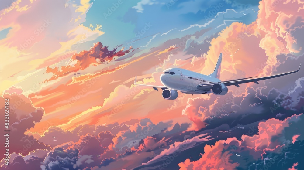 Abstract 4K HD Wallpaper of Aerial Illustration with AI-generated ...