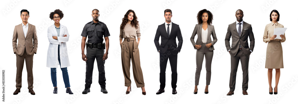 Adult, full body, people png element set on transparent background ...