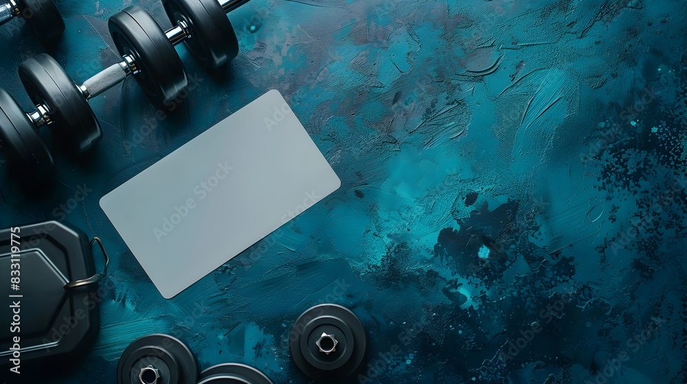 Fitness Membership Card - Modern Gym Identity Symbol for Wellness and ...