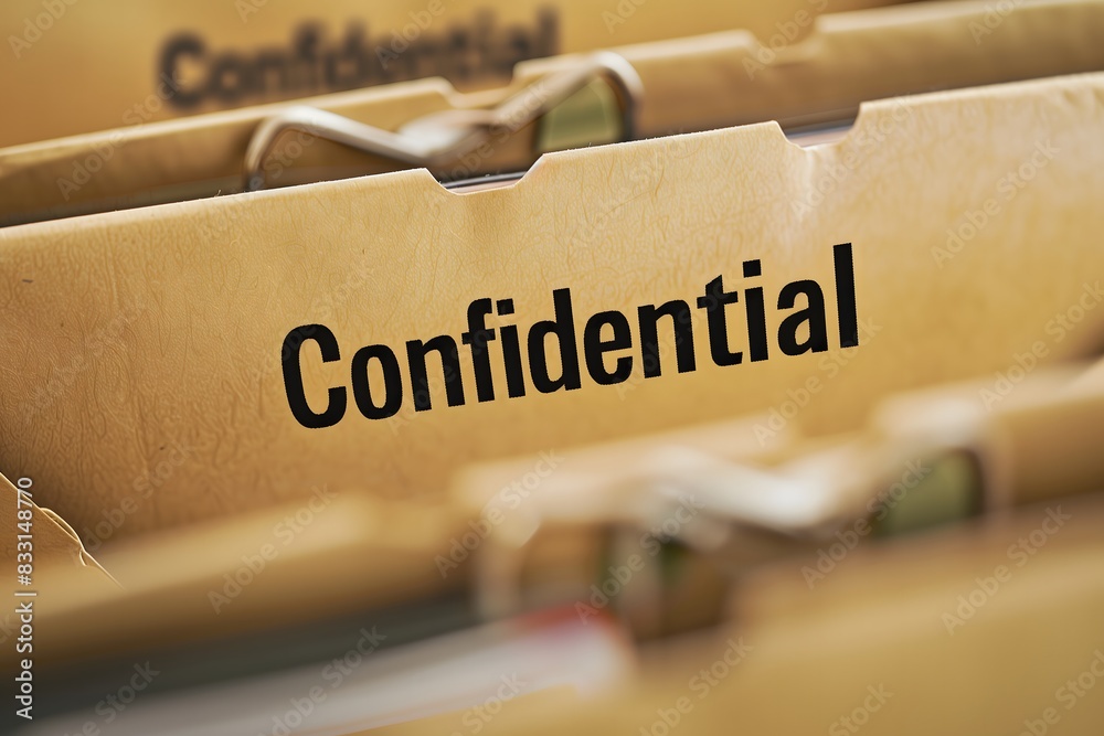 Confidential Files in Organized Office Folders Stock Photo | Adobe Stock