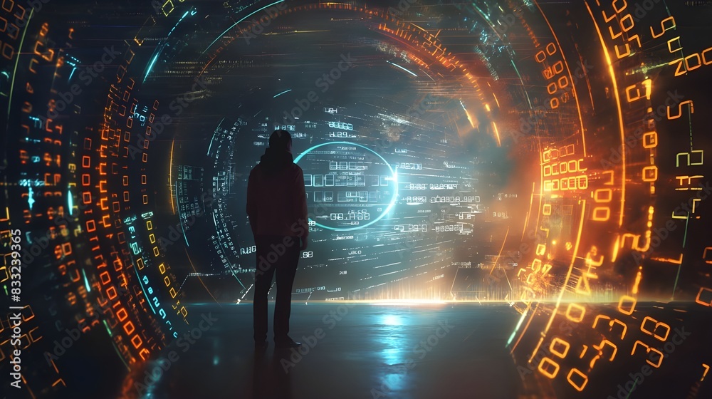 exploring a fictitious world composed of numbers mathematical symbols ...