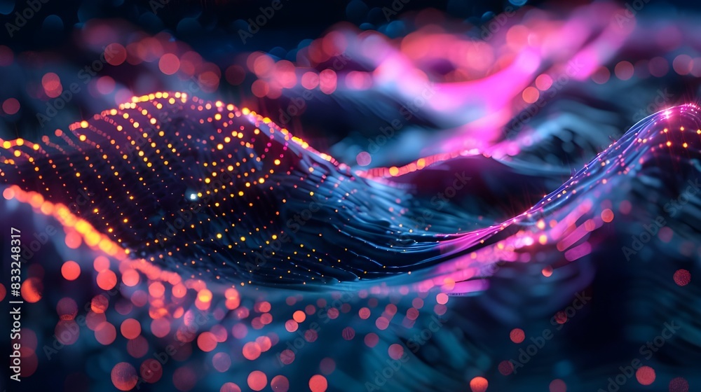 Blue digital background for technological operations neural networks AI ...