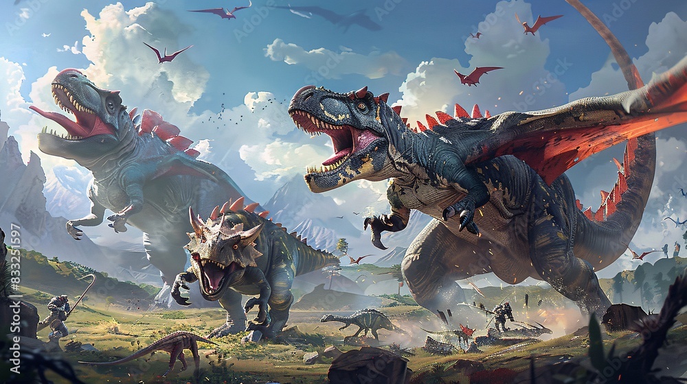 Jurassic Conquest**: Lead a team of prehistoric warriors and their ...