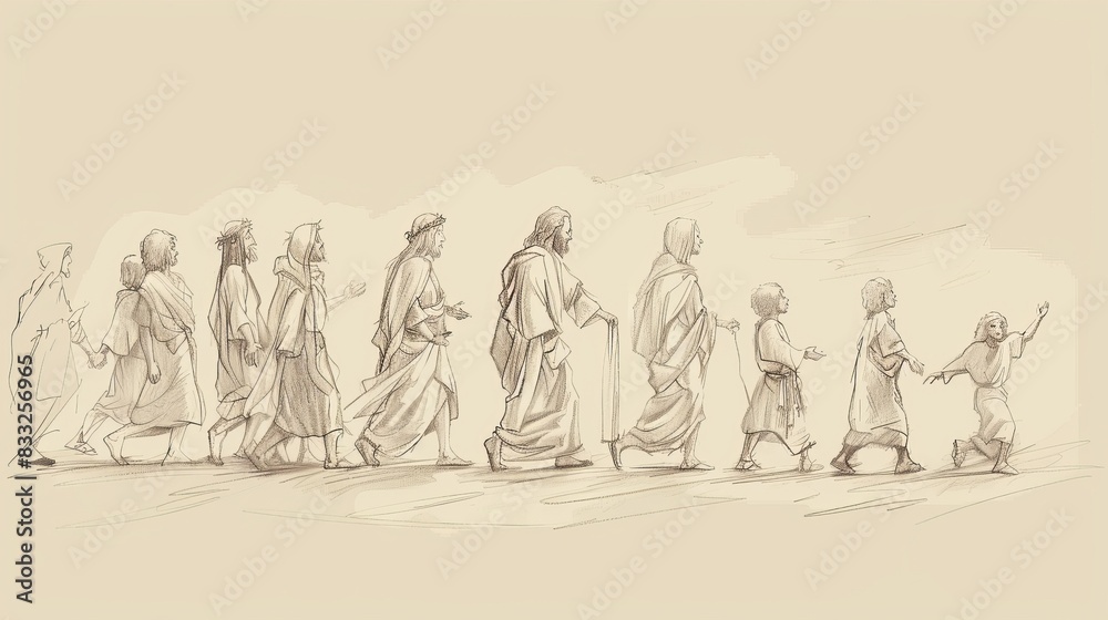 Biblical Illustration of Mark 1: Beginning of Jesus' Ministry, John the ...