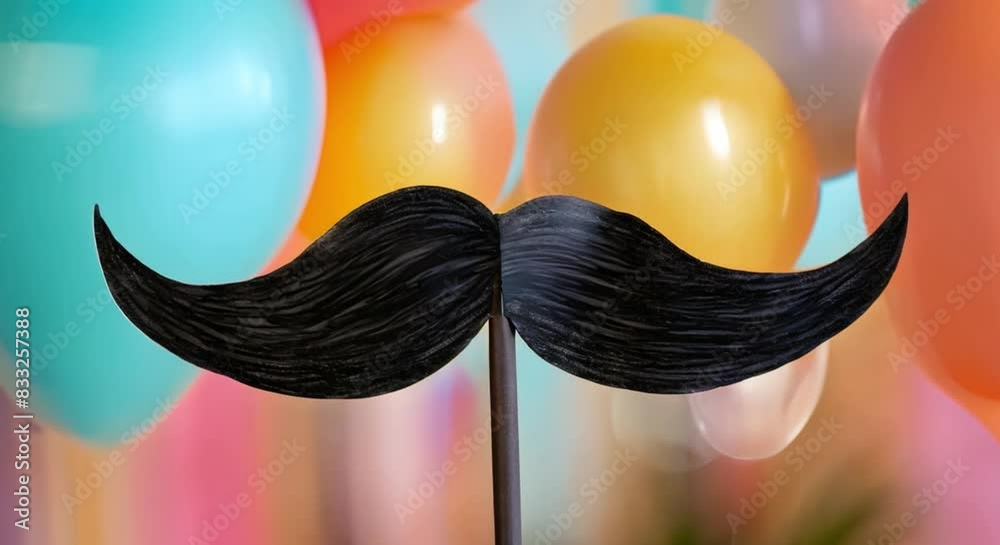 Father's Day Carnival Party: Photo Booth Props with Black Mustache ...