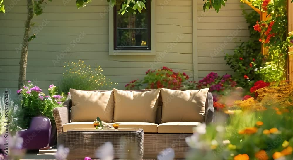 Decorating a Patio in Country Cottage Style with Outdoor Lounge ...