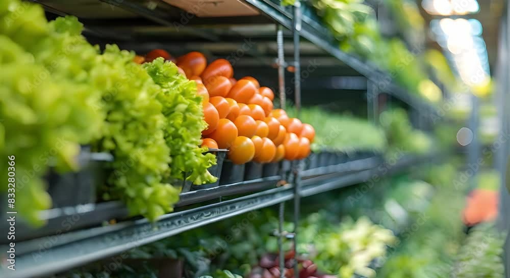 Optimizing Plant Growth with Vertical Farming Shelves. Concept Vertical ...