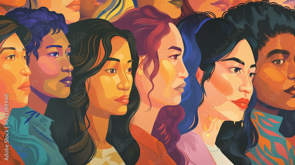 A portrait of diverse Asian and Pacific Islander women celebrated in ...