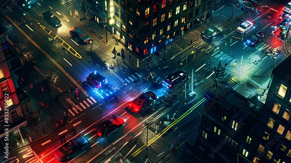 ภาพประกอบสต็อก Urban street defense: Secure city blocks from rioting ...